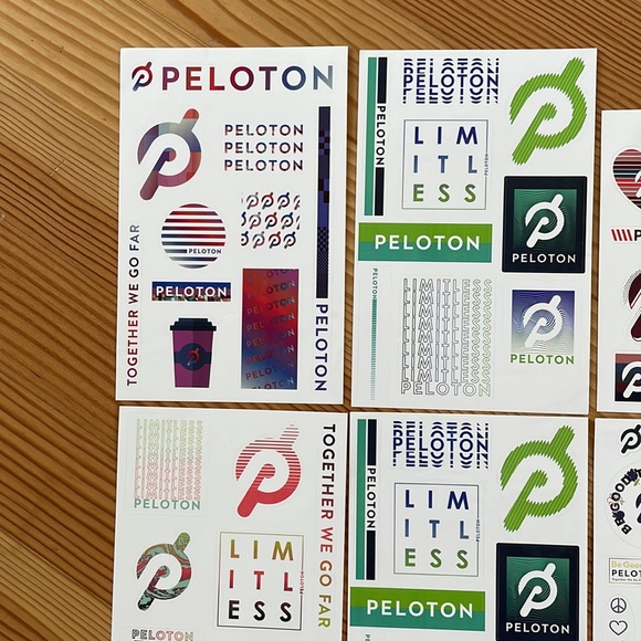 Other | 6 Sheets Of Peloton Stickers | Poshmark